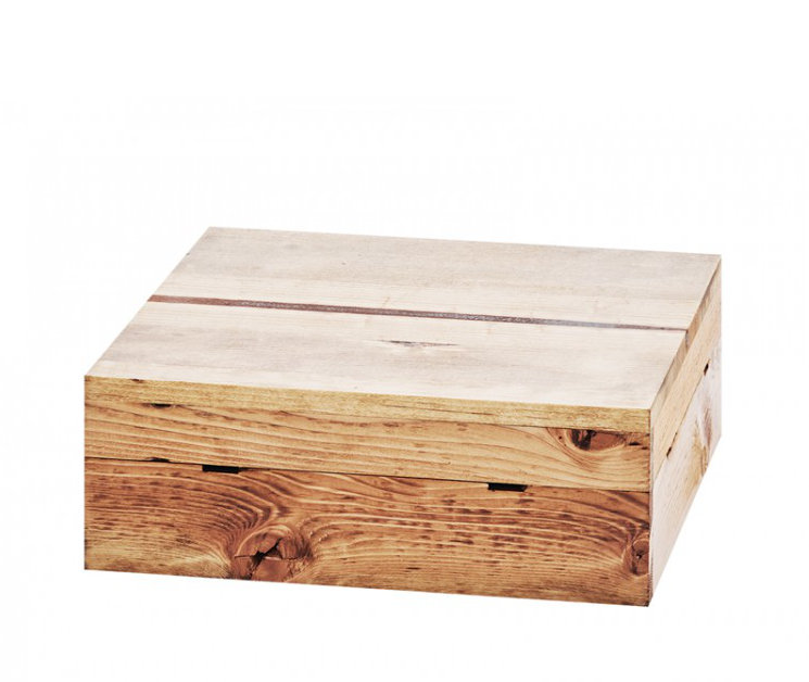 Cal-Mil Mid-Century Square Crate Riser - 9" x 9" x 4" | Wayfair